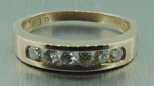 CHANNEL SET ROSE GOLD DIAMOND WEDDING RING – Transcend Fine Jewellery