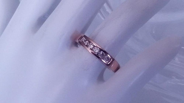 CHANNEL SET ROSE GOLD DIAMOND WEDDING RING – Transcend Fine Jewellery
